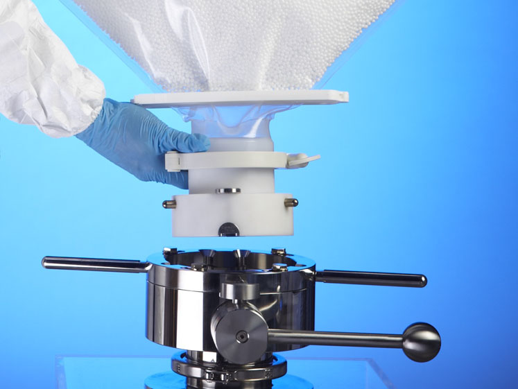 Safer powder transfer