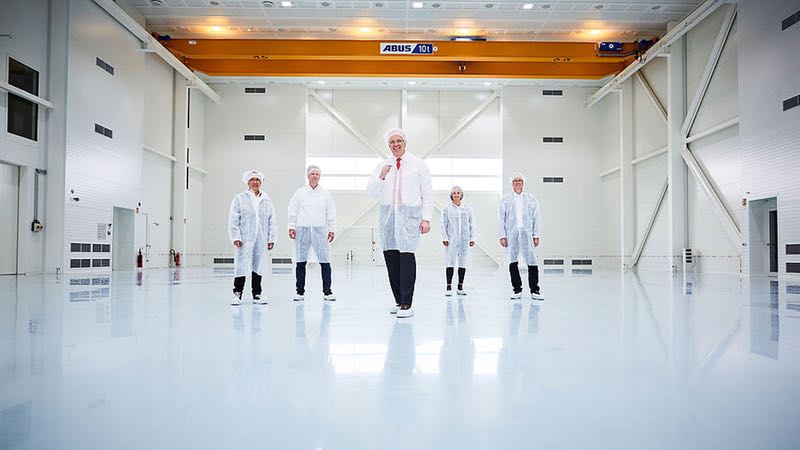 OHB finishes 11m high ISO Class 8 space system cleanroom