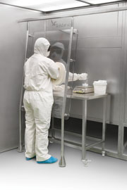Selecting materials and components for cleanrooms